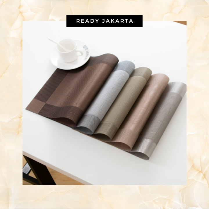 Tatakan Piring Gelas Meja Makan / Table Mat Anti Panas 45x30cm | Lazada ...