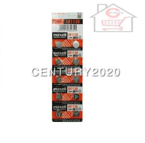 MAXELL 189 Alkaline Battery LR1130 Original 10pcs/card | Lazada