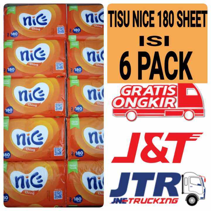 TISU NICE 180 SHEET ISI 6 PACK | Lazada Indonesia