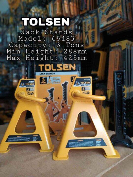 Tolsen Industrial Jack Stands (1 pair) | Lazada PH