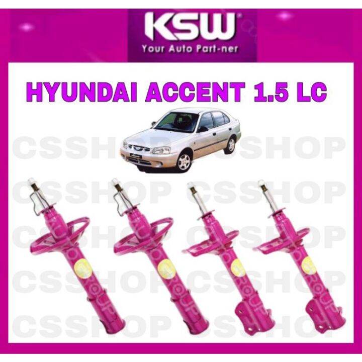 Hyundai Accent 1.5 (1999-2005) ORIGINAL KSW Absorber Front / Rear HEAVY ...