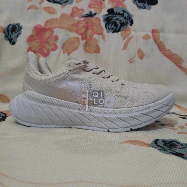 Sepatu Hoka One One Carbon X 2 Nimbus Cloud White sepatu Lari - sepatu ...