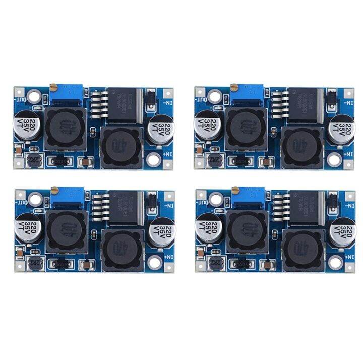 4Pcs Adjustable DC-DC Buck Boost Converter Automatic Wide Voltage ...