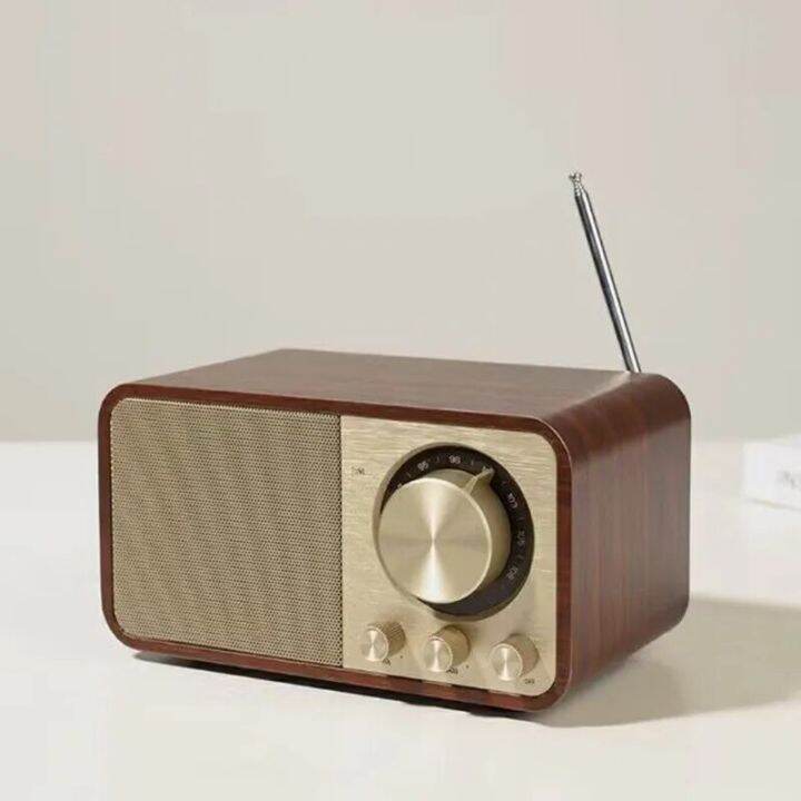 New Gỗ Bluetooth tương thích 5.0 loa Vintage cổ điển loa stereo vòm ...