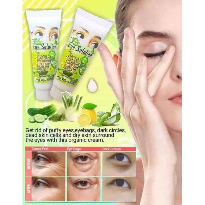 Organic Eye Solution For Eye Bag Dark Circles Eye Wrinkles Other Skin ...