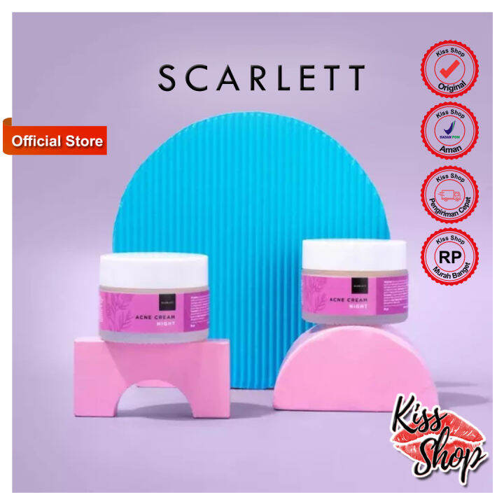 SCARLETT WHITENING ACNE NIGHT CREAM 20gr | Lazada Indonesia