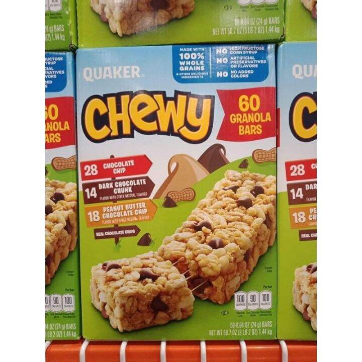 Quaker Chewy Granola 60 Bars 1.44kg | Lazada PH