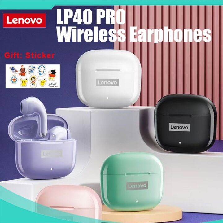 Lenovo LP40 PRO Wireless Earphones Bluetooth 5.1 TWS HD Stereo Low Latency Gaming Headset ...