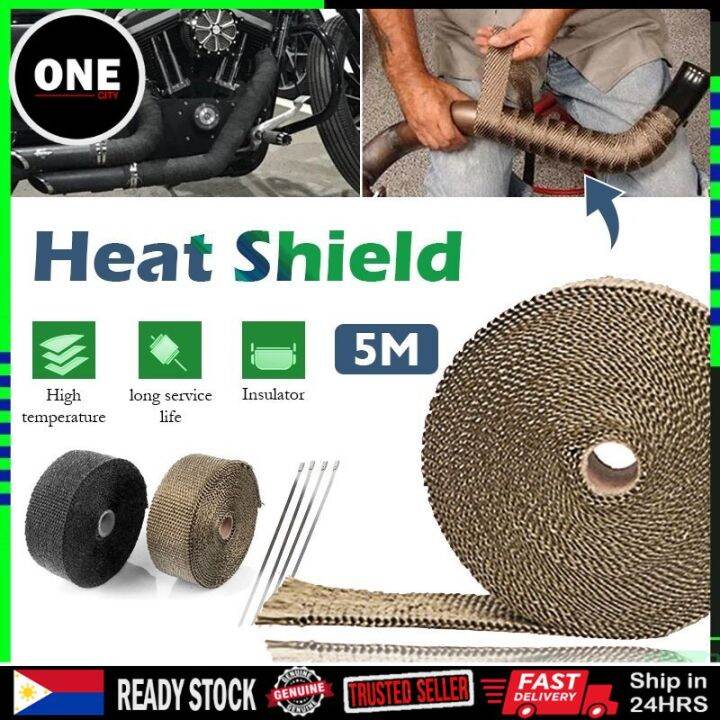 Heat Shield Exhaust Heat Wrap Roll For Motorcycle 5M Fiberglass Heat ...