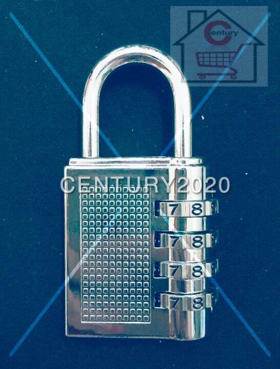 Push Button Padlock 4 Digit Button Combination Pad Lock CH17B-S | Lazada