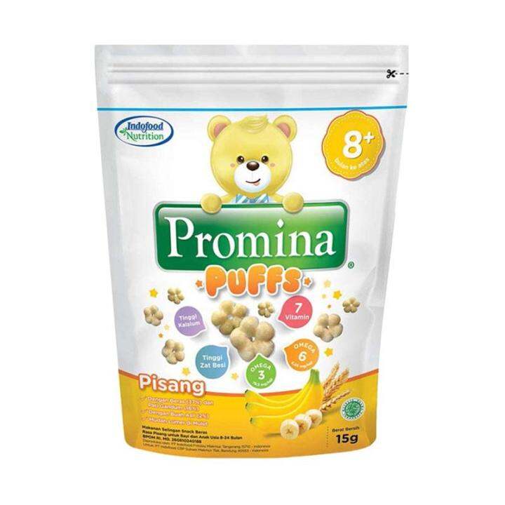 Promina Puffs Pisang Snack Biskuit Bayi 15g | Lazada Indonesia