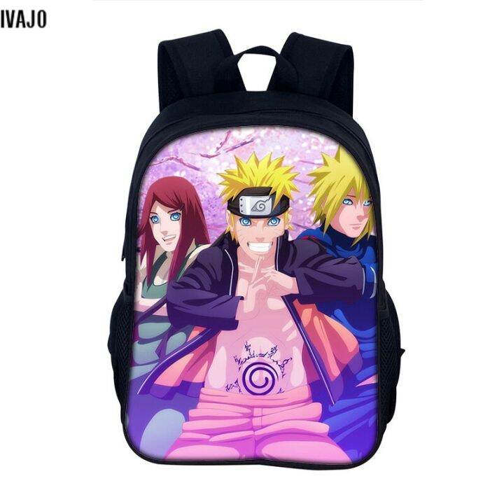 IVAJO Naruto Boys Girls Cartoon Backpack Riman Backpacks for Primary ...