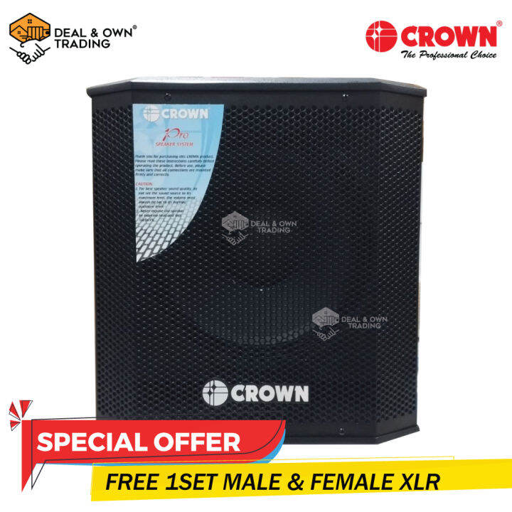 2021 Crown BF-12SA Active Subwoofer 350 watts 4 to 8 ohms 12 inch ...