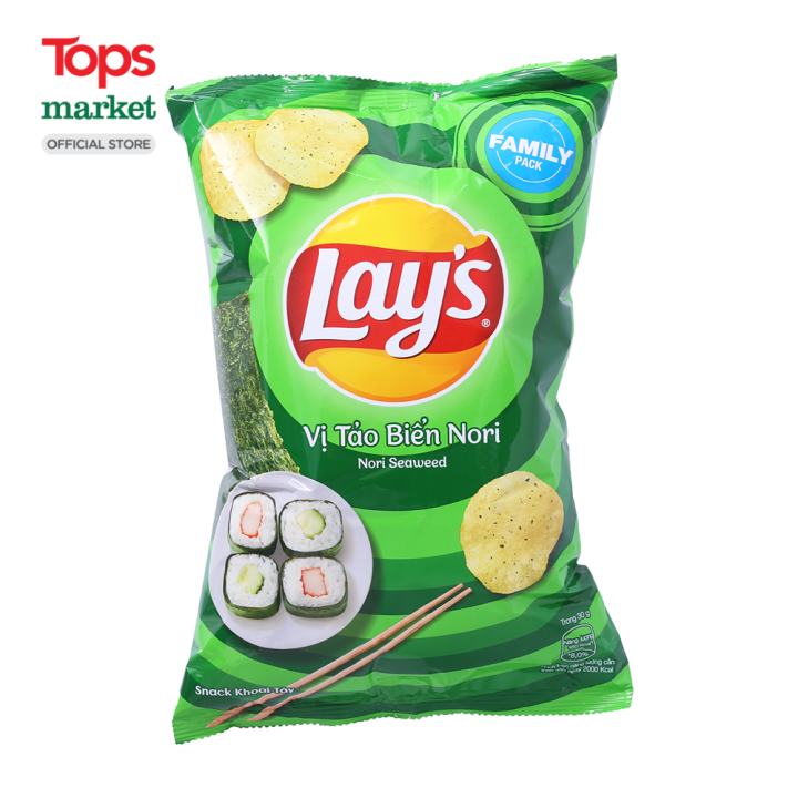 Snack Khoai Tây Lay's Tảo Biển Nori 150G - Siêu Thị Tops Market | Lazada.vn