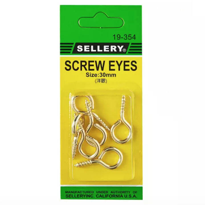 SELLERY 19-354 Screw Eyes 30mm (6pc/set) | Lazada Singapore