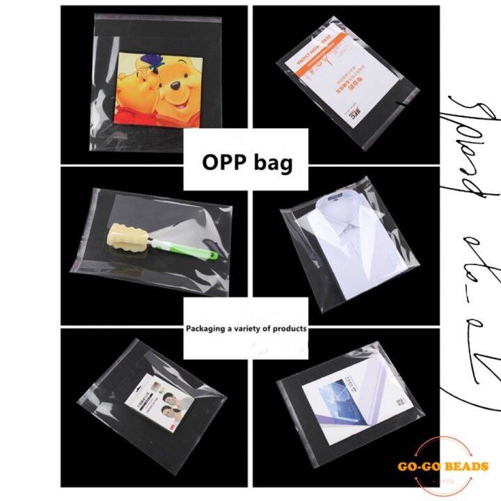 Clear OPP Plastic Bag with Adhesive Packaging Pouch with Self-Adhesive ...