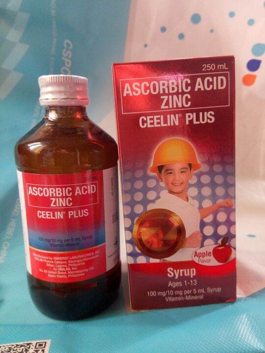 CEELIN PLUS (ASCORBIC ACID + ZINC) 250ML | Lazada PH