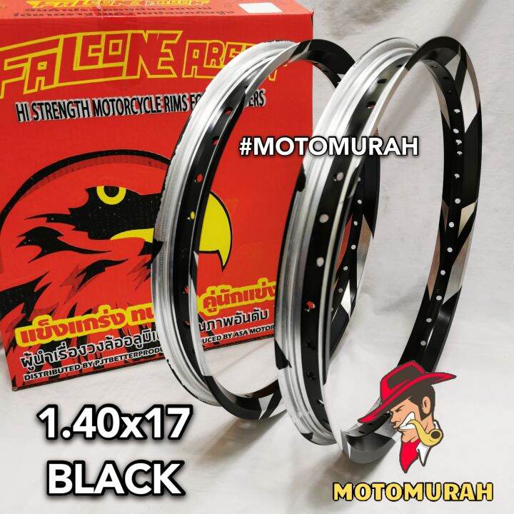 ALLOY RIM THUNDER BOLT ALOI SIAM 1.40 X 17 ALLOY HITAM BLACK "MOTOMURAH ...