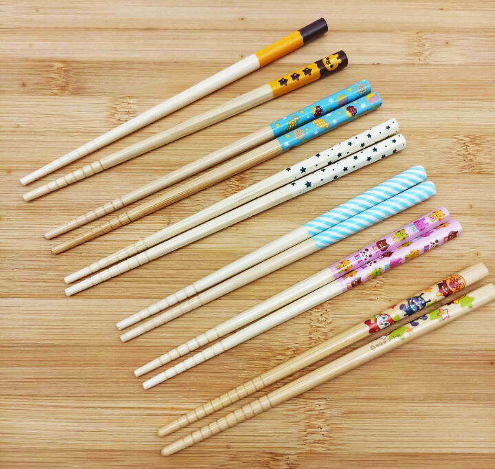 one pair Wood chopstick With design good quality | Lazada PH