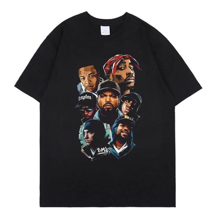 /Tupac 2Pac Black Tshirt Shakur Hip Hop T Shirts Makaveli Rapper ...