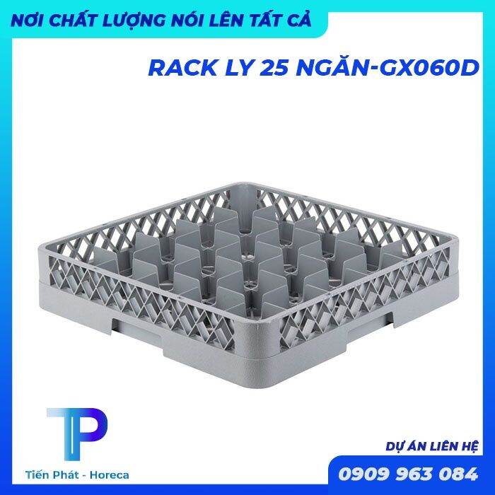 Rack ly 25 ngăn-GX060D, RACK NHỰA SỬ DỤNG TRONG NHÀ BẾP, MÁY RỬA CHÉN ...