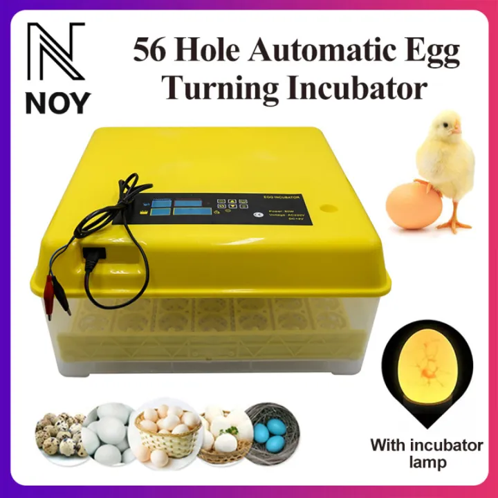 56 Egg Brooder Digital Fully Automatic Incubator Hatcher Turning Chicken Duck Humidity ...
