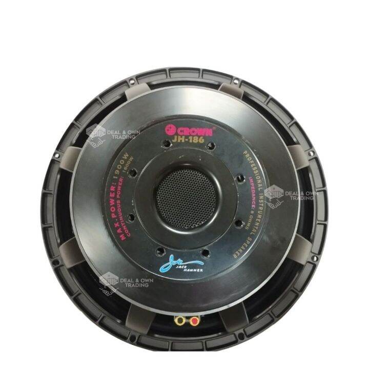 Crown JH-186 18" 1600W Jack Hammer Speaker | Lazada PH