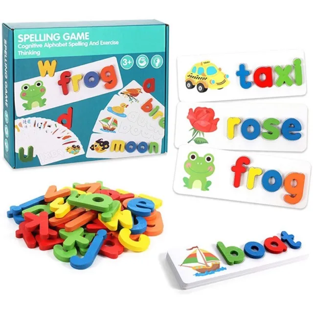 Wooden Cognitive Alphabet Spelling and Exercise Thinking Game | Lazada PH