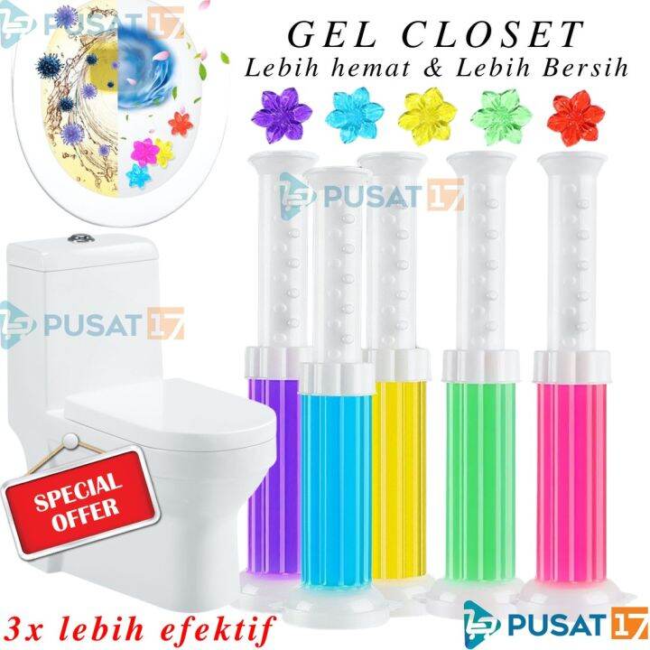 TOILET GEL CLEANER MOTIF BUNGA GEL PENGHARUM TOILET KAMAR MANDI WC GEL CLOSET TEMBAK PEWANGI ...