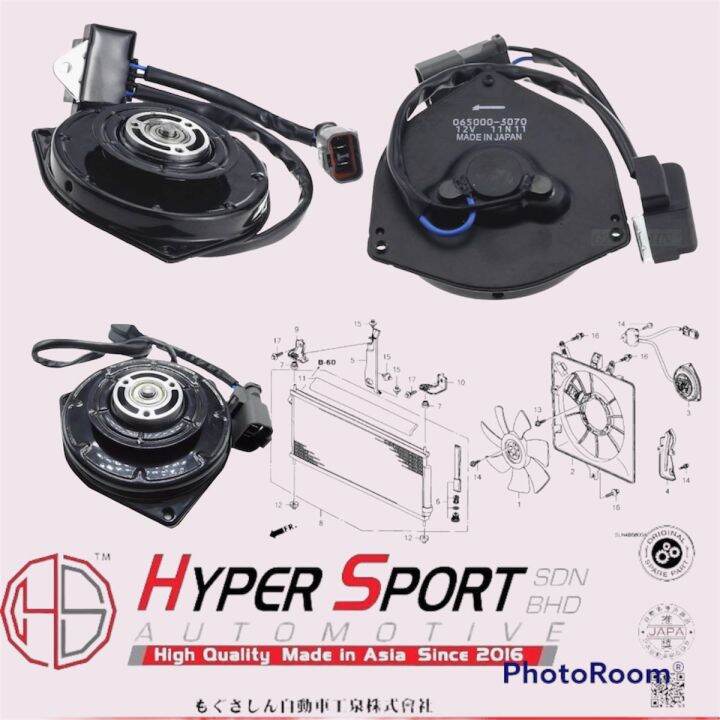 HONDA CITY SEL JAZZ SAA AIR COND MOTOR COOLING (FAN-LH) (2PIN)(38616 ...