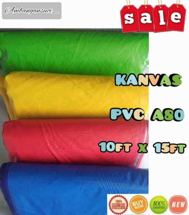 KAIN KHEMAH PVC A80 10X10 / 10X15 / 8X8 / 6X6 | Lazada