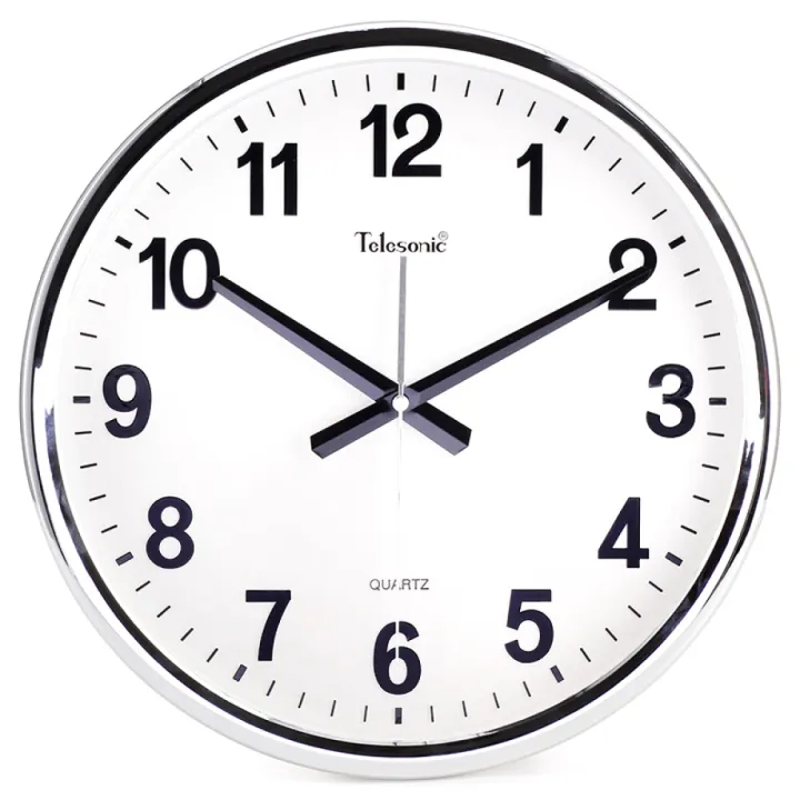 นาฬิกาแขวนผนัง ตัวเรือนเป็นพลาสติก TELESONIC รุ่น S332 ทรงกลม ขนาด 36 ...