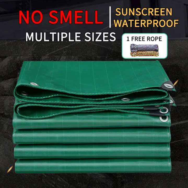 Trapal Waterproof Makapal size 6FTx 6FT No Smell Tarpaulin Trapal Tolda ...