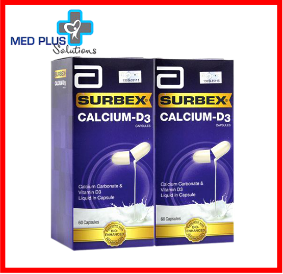 Surbex Calcium D3 Capsules 60s X 2 (Exp: 3/2024) | Lazada