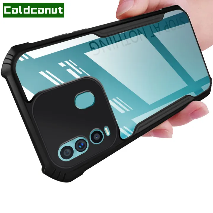 TECNO Spark 8C case Airbag Shockproof Casing Acrylic Transparent Back ...