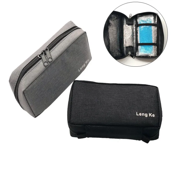 Portable Insulin Glaciated Cold Storage Bag Cooler Box Refrigerator ...