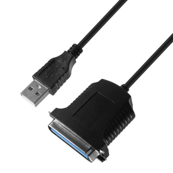 USB → printer parallel port 36pin male conversion cable Black | Lazada PH
