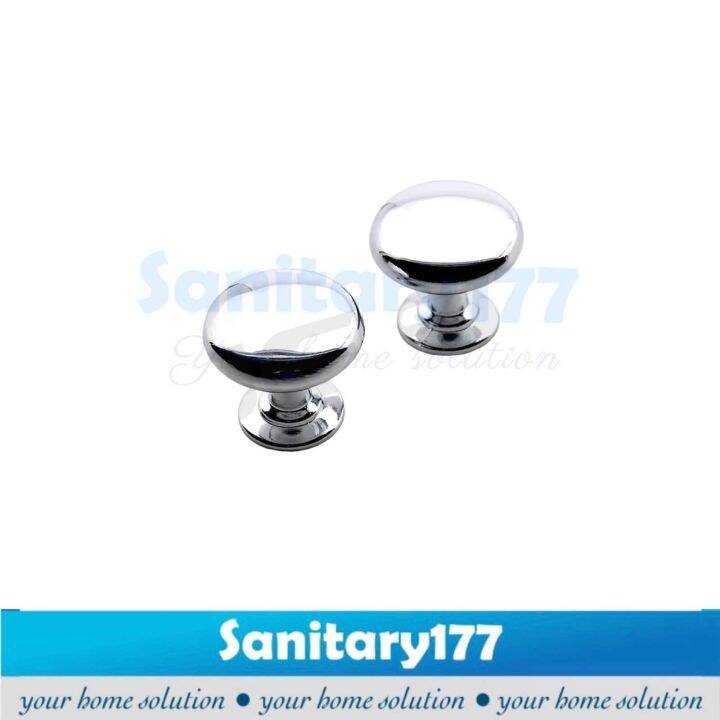 tarikan laci bulat kecil mini doff crom- knop knob pegangan handle ...