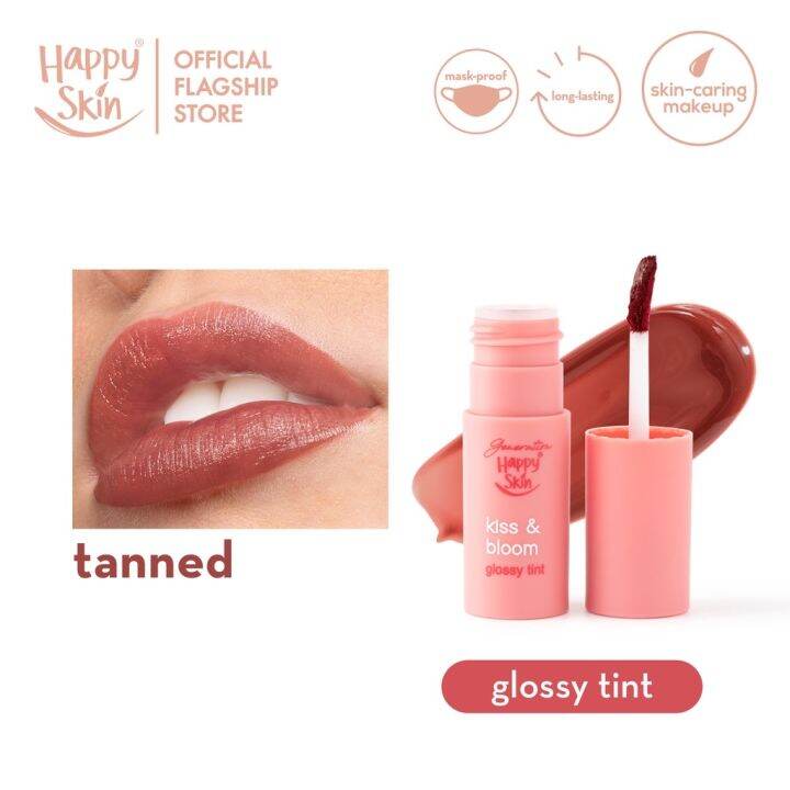 Happy Skin Kiss Bloom Glossy Tint in Tanned | Lazada PH