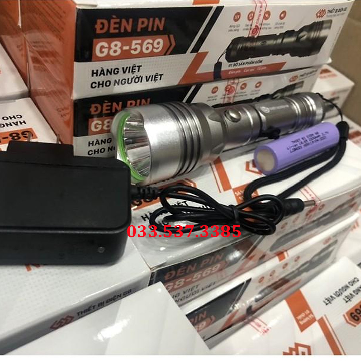 Den pin sieu sang, đèn pin chống nước G8 - 569 | Lazada.vn