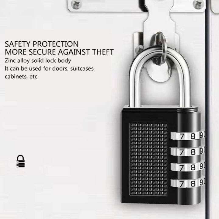 80*40*14mm Heavy Duty 4 Dial Digit Combination Lock Weatherproof ...