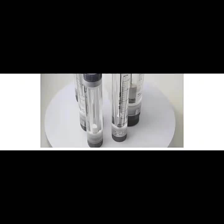 Tubular Plexiglass Rotor Liquid Water Flowmeter DFG-15202050 4-750LPM 0 ...