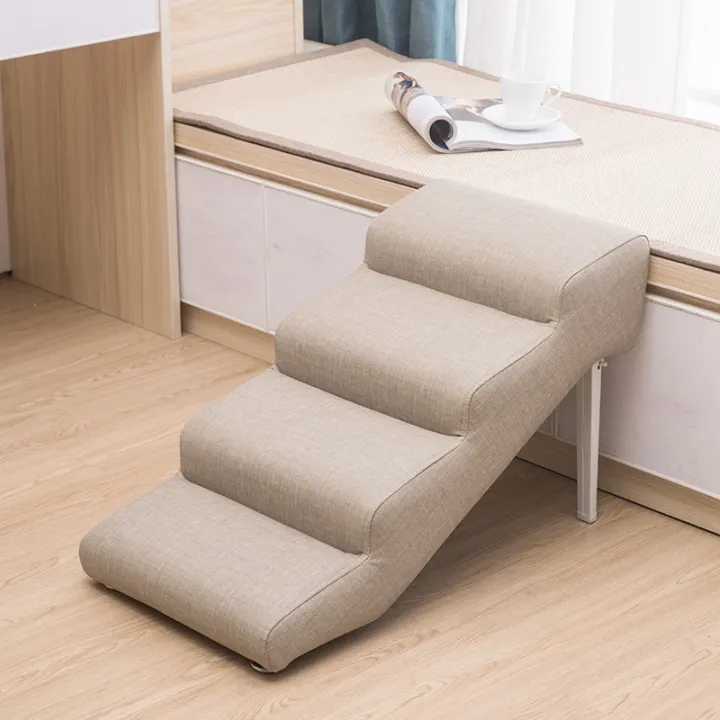 Pet Dogs Stairs Ladders Collapsible Sponge Steps Going to Bed Climbing ...