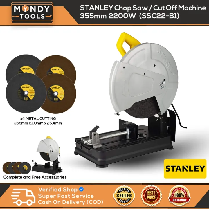 STANLEY Chop Saw / Cut Off Machine 355mm 2200W (SSC22-B1) (Original ...