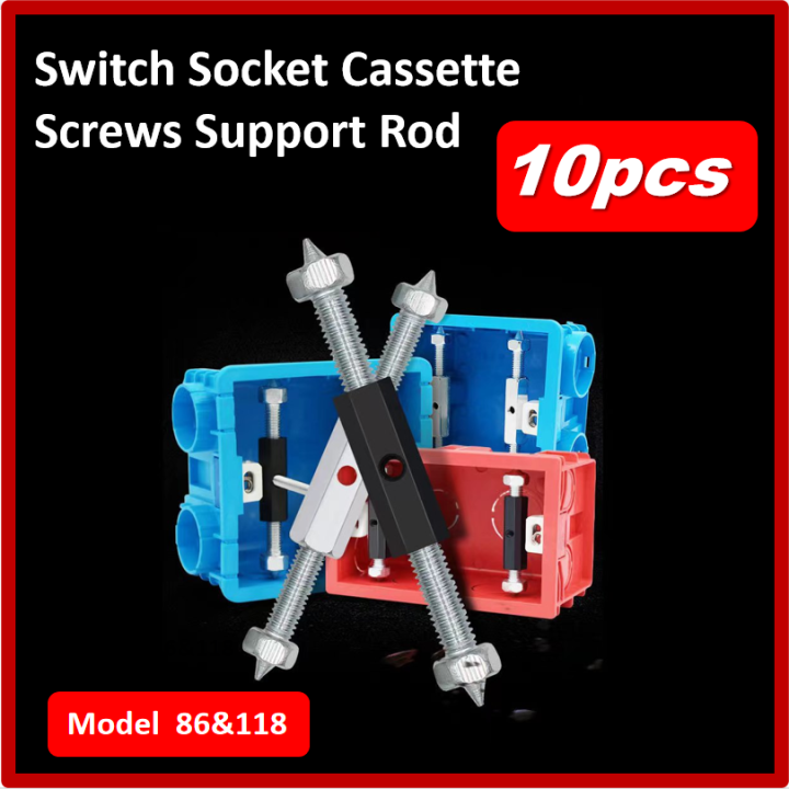 [COD + local seller] 10pcs Switch Socket Cassette Screws Support Rod ...
