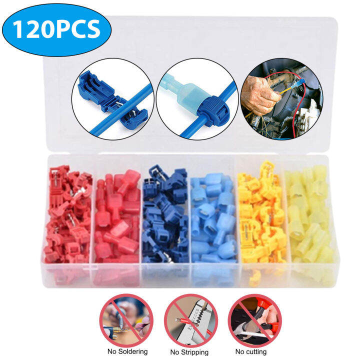 T-Tap Wire Connectors, Self-Stripping Quick Splice Electrical Wire ...