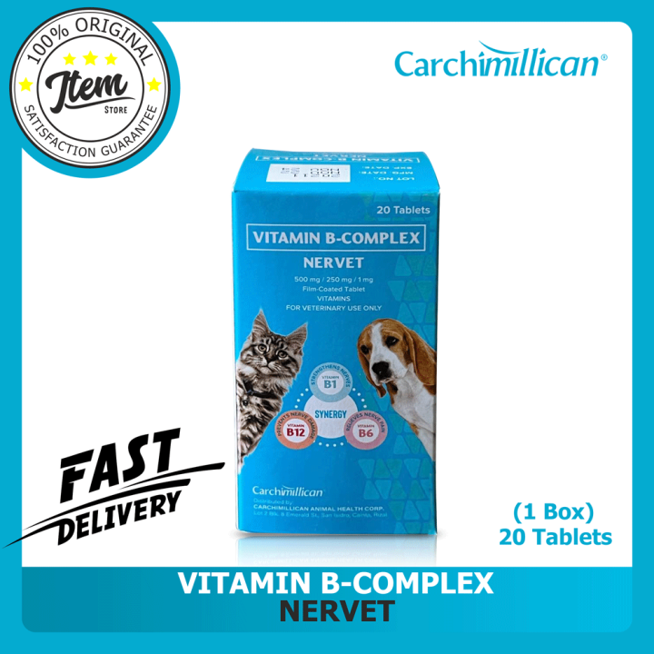 NERVET VITAMIN B-COMPLEX 20 TABLETS | Lazada PH
