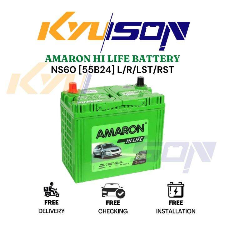 [Installation Provided] 55B24L | Amaron Hi Life Car Battery Bateri ...