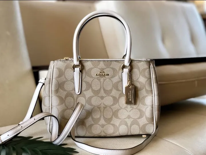 Authentic F67026 Coach Surrey Carryall Satchel in Signature Canvas Bag ...