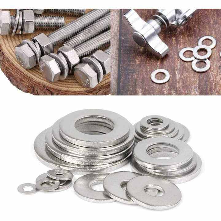 360PCS Ring Baut Campuran Variasi Besar Kecil Oli Washer Plat Stainless ...